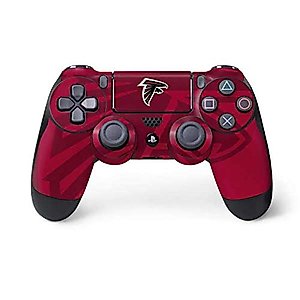 Skinit Decal Gaming Skin Compatible with PS4 Controller - Officially Licensed NFL Atlanta Falcons Double Vision Design