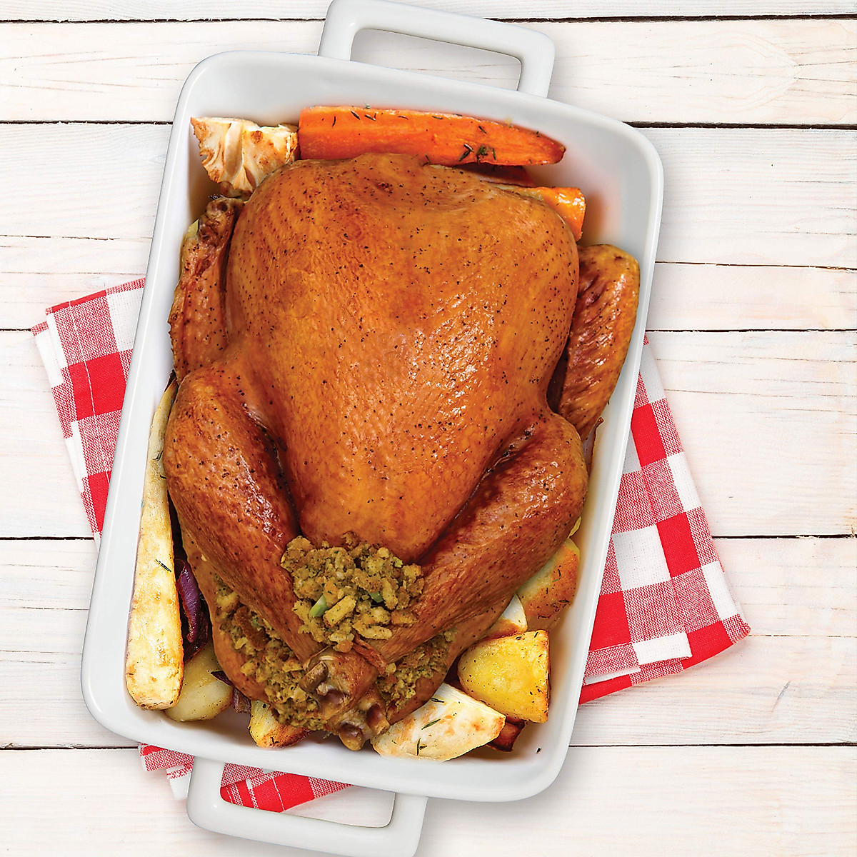 HIC Kitchen Rectangular Lasagna Pan with Handles, Fine White Porcelain, 13 x 9 x 2.5-Inches