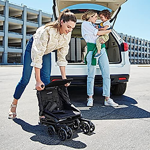 Munchkin® Sparrow™ Ultra Compact Lightweight Travel Stroller for Babies & Toddlers, Black