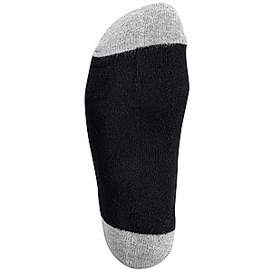 Bamboo Sports Premium Bamboo Crew Work Socks- Moisture Wicking, Odor Eliminating Black Crew Socks for Men Size 9-12 - 3 Pair