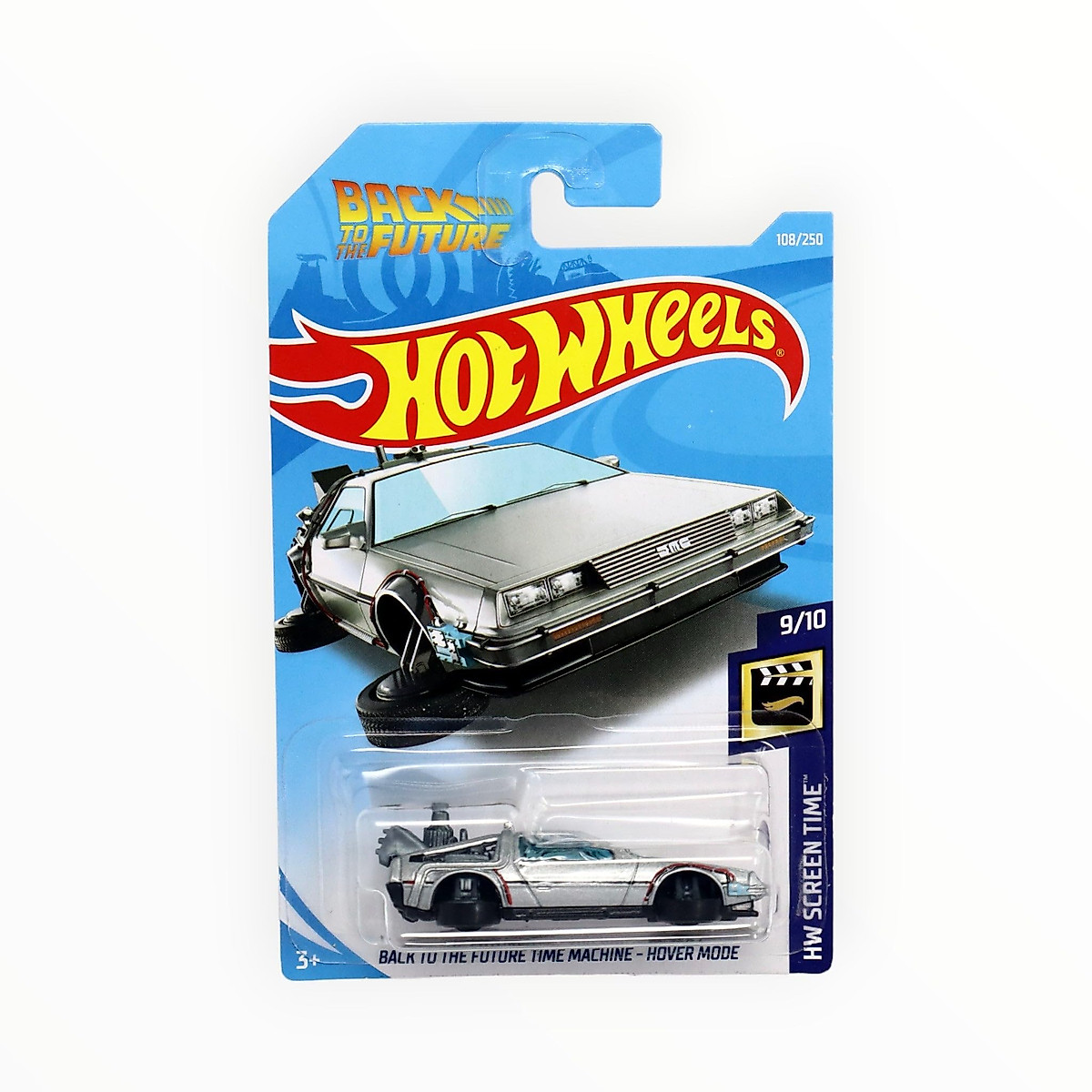 DieCast Hotwheels Back to The Future Time Machine Hover Mode - HW Screen Time 9/10 [2019 Factory Sealed] 108/250