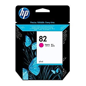 HP 82 Magenta 69-ml Genuine Ink Cartridge (C4912A) for DesignJet 820MFP, 815MFP, 800, CC800PS, 510, 500, 500 Plus & 500ps Large Format Printers