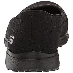 Skechers Sport Women's Microburst One up Fashion Sneaker,black,8.5 W US