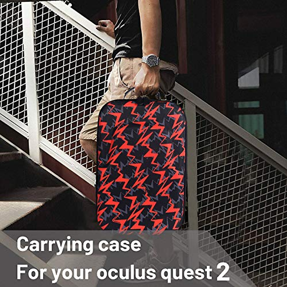 KXL Hard Carrying Cover Protective Pouch Box Case Bag for -Oculus Quest 2 VR Glass