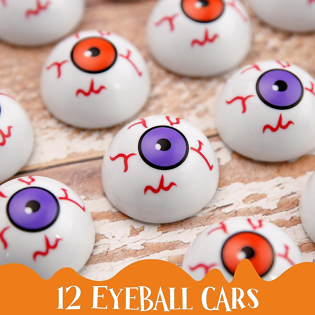 MOREDOTS Halloween Party Favors - 24 Pack (266PCS) Gloves Stuffed Toys Bulk, Non-Candy Halloween Treat Bag Fillers, for School Classroom Kids Toddlers Boys Girls Prizes Party Supplies