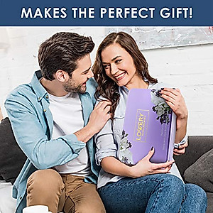 Birthday Gifts Lavender Hand Lotion Set, 3 Luxury Hand Creams Gift Set, Lavender Jasmine, Lavender Lilac, Lavender Vanilla, Nail Filer in a Metal Box with Vitamin E & Shea Butter, Paraben Free