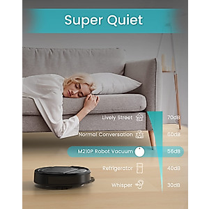 Lefant Robot Vacuum Cleaner with 2200Pa,Featured Carpet Boost,Tangle-Free,Ultra Slim,Self-Charging Robotic Vacuum,Wi-Fi/App/Alexa,120mins Runtime,Ideal for Pet Hair,Hard Floor and Carpet M210-Pro