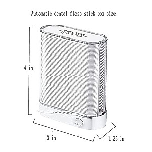 Holy Rose Dental Floss Picks Dispenser,for Clean Teeth Floss Picks Toothpick Automatic Pop-Up Organiser Case,Adults Floss Sticks,Flossers 88 Count Sealed Storage Use More Hygienic