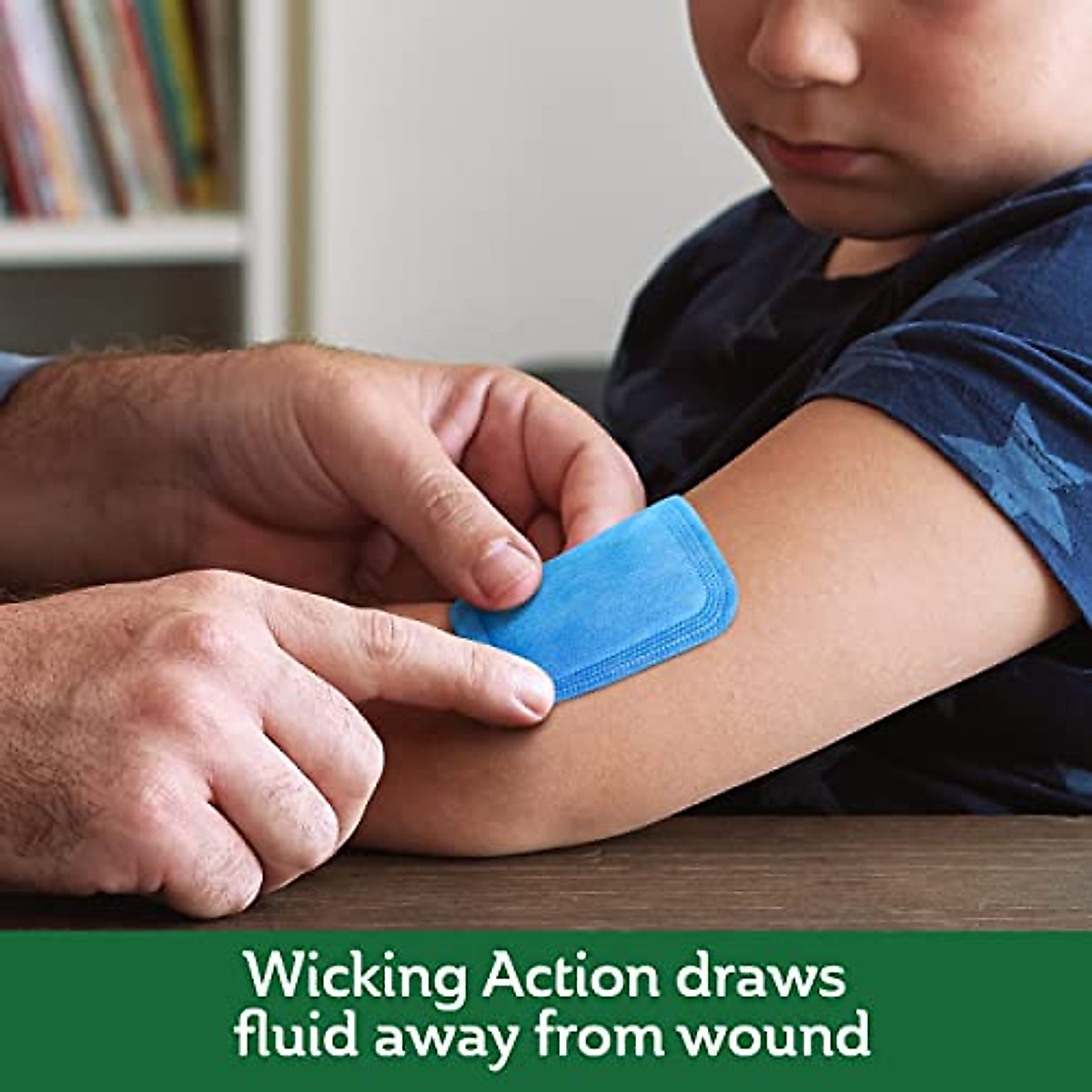 Curad Super Absorbent Wound Pad, Medium, 4" x 4", 10 Count