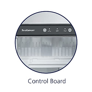 Scotsman CU50PA-1 Undercounter Ice Gourmet Cube-Style Maker with Bin, Stainless Steel, 115-Volts, NSF