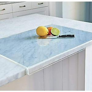 Acrylic Cutting Boards For Kitchen Counter Clear Acrylic Cutting Board Kitchen Countertop With Acrylic Cutting Board Countertop Protector, Home And Restaurant (Transparent)