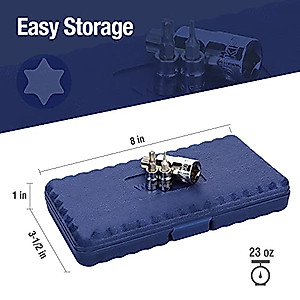 WORKPRO 13-Piece Torx Bit Socket Set T8-T60, 1/4", 3/8" and 1/2" Drive, S2 Steel 6 Point Star Bits and CR-V Sockets with Storage Case For Hand Use Work On Cars, Trucks