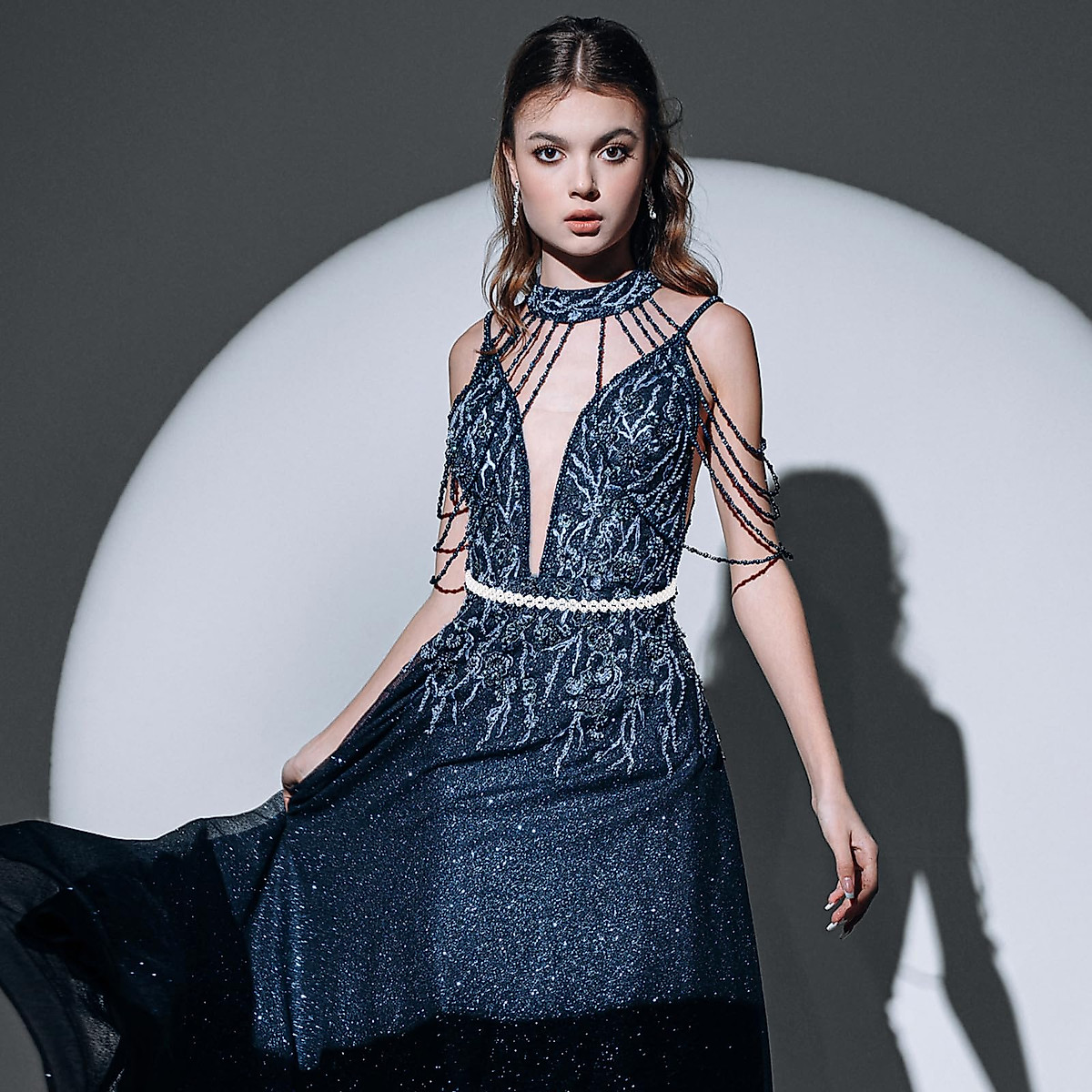 Amaxiu Women Skinny Pearls Belts, Bridal Wedding Waist Belt Bridesmaid Waistband Adjustable White Ribbon Belt for Dress