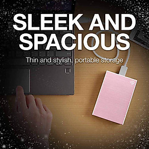 Seagate 1TB Backup Plus Slim USB 3.0 Portable 2.5 Inch External Hard Drive for PC and Mac (Space Grey)