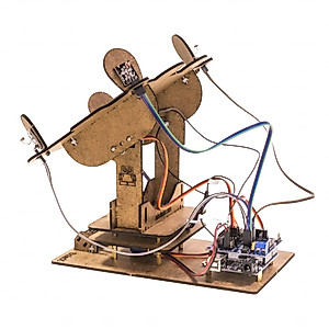 Robotistan - Solar Tracker System Compatible with Arduino - with Electronic Components - Smart Dual Axis Solar Tracker System DIY Educational Sun Tracker Kit