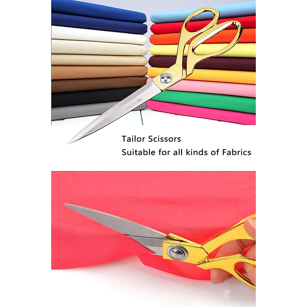 8-inch Tailor Scissors Gold-plated Tailor Scissors Alloy Clothing Wire Cloth Tailor Scissors Multipurpose Scissors