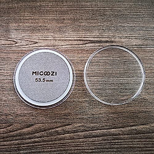 53.5mm Espresso Puck Screen, Reusable 1.7mm Thickness 100μm Stainless Steel Professional Barista Coffee Filter Mesh Plate for Espresso Portafilter Filter Basket (53.5mm)