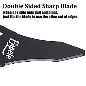Eapele 12inch Brush Cutter Blade Weed Eater Blade, Carbide Steel Double Sided Blade,3 Teeth