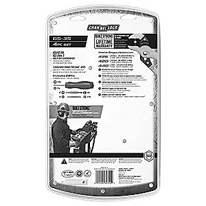 Channellock GS-3S 3 Piece Straight Jaw Tongue and Groove Pliers Set with bonus 6-in-1 CODE BLUE Screwdriver | Laser Heat-Treated 90° Teeth| Forged from High Carbon Steel | Pliers Made in USA