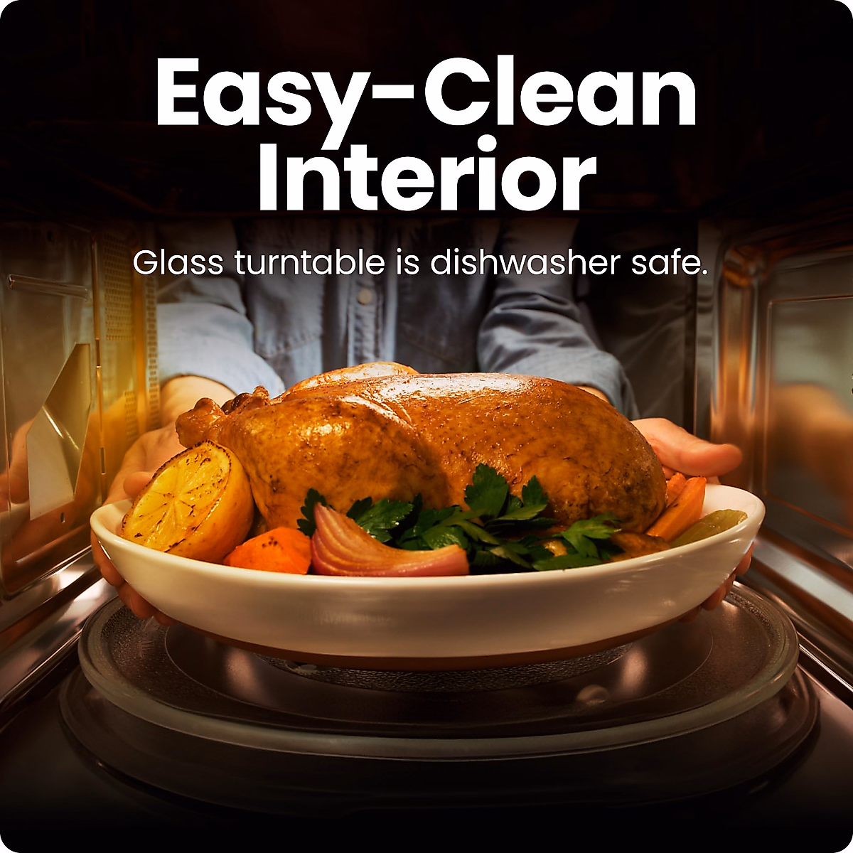 Chefman Countertop Microwave Oven 0.7 Cu. Ft. Digital Stainless Steel Microwave 700 Watts with 6 Auto Menus, 10 Power Levels, Eco Mode, Memory, Mute Function, Child Safety Lock, Easy Clean