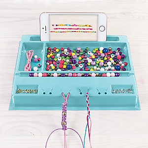 Make It Real - Mega Jewelry Studio - DIY Bead Necklace and Bracelet Making Kit for Tween Girls - Arts and Crafts Kit with Beads and Charms for Unique Jewelry Making - Includes Case