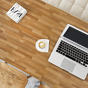 VEELIKE 15.7''x118'' Butcher Block Contact Paper for Countertops Waterproof Self Adhesive Wood Contact Paper Peel and Stick Wallpaper Removable Wood Vinyl Wrap for Cabinets Table Shelf Liners