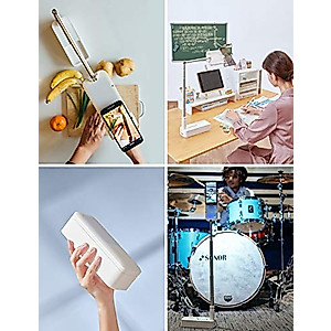 Viozon Extendable Selfie Stand 360° Rotation with Phone Holder, Rechargeable Wireless Foldable 7 Brightness LED Light for Live Streaming/YouTube/Tiktok/Video Recording/Photography/Reading (V6W)