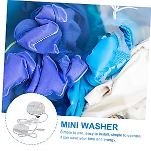 Washing Machine Portable Washer Travel Washer Laundry Cleaner Tool Ultrasonic Cleaner Mini Washer Washing Supplies Clothes Washer Ultrasonic Turbine Washer Mini Cleaner