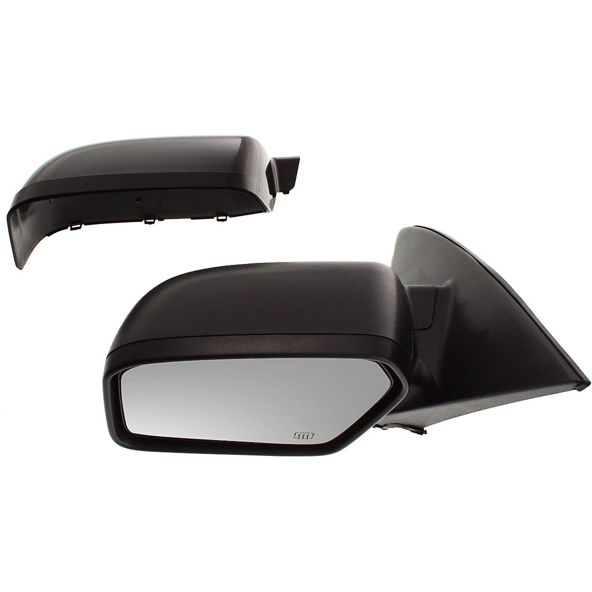 Kool Vue Left Power Heated Door Mirror Compatible With Ford Fusion 2006-2010 with 2 Caps Models Without Electronics & Premium Package