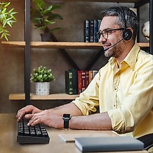 VELOCIFIRE Wireless Bluetooth Mechanical Keyboard, M1 TKL61WS 61-Key 60% Tactile Brown Switch Mini Portable Mechanical Keyboard with Ice Blue Backlit, Compatible with Mac OS and Windows OS(Black)