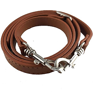 5/8” Cognac Brown Adjustable Replacement Cross Body Handbag Purse Strap (5/8" Cognac Brown/Nickel Tone)