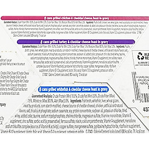 Purina Fancy Feast Delights with Cheddar Grilled Gourmet Wet Cat Food - (24) 3 oz. Cans (Cheddar Grilled Varieties 1 Pack of 24)