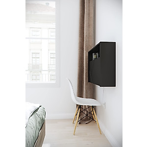 Nexera 352406 Slim Secretary Desk, Black