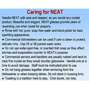 The NEAT Glass Official Competition Judging Glass 2 Pack Clear