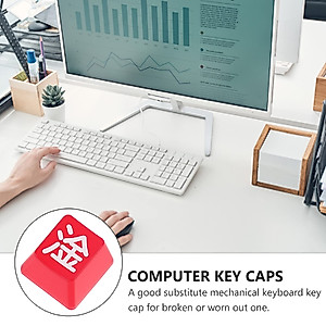 SOLUSTRE Pc Keycap Keyboard Cap Cover Notebook Laptops Replacement Key Caps Lighted Keyboard Shine Through Key Caps Custom Keyboard Lap Tops Pro On The Lap Abs Red Accessories
