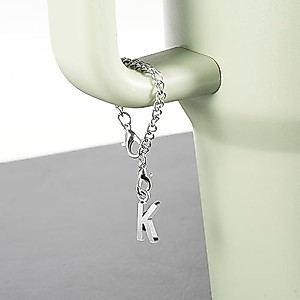 MOTAIN Letter Charm Accessories For Stanley Cup,Name Id Letter Handle Charm For Stanley Tumbler(K)