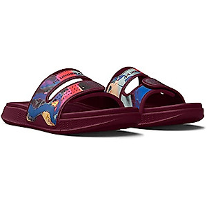 Under Armour Women's Ansa Studio Graphic, (600) Bolt Red/Dark Cherry/Black, 8, US