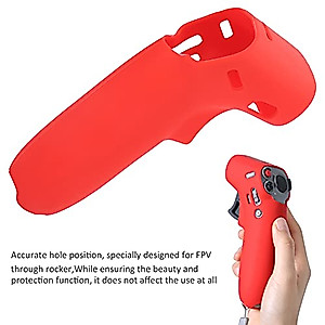 Shanrya Joystick Cover, Joystick Joystick Cover for FPV Beautiful Silica Gel for FPV Through Joystick for FPV(red)
