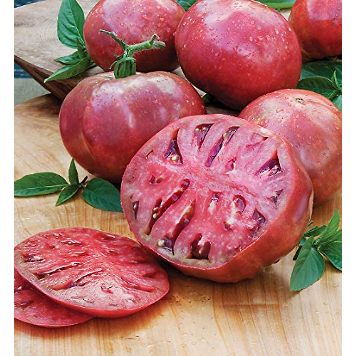 Gaea's Blessing Seeds - Tomato Seeds - Cherokee Purple Slicing Tomato - Non-GMO Seeds with Easy to Follow Planting Instructions - Open-Pollinated 96% Germination Rate