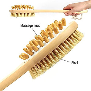 Shower Brush with Soft and Stiff Bristles Bath Dual Sided Long Handle Back Scrubber Body Exfoliator for Wet Or Dry Brushing My First Valentines Day Baby Boy Outfit