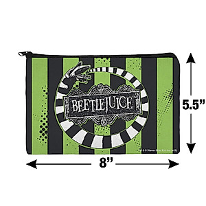 GRAPHICS & MORE Beetlejuice Beetle Worm Makeup Cosmetic Bag Organizer Pouch
