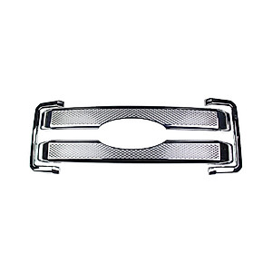 NINTE Grill Covers for 2011-2016 Ford F-250 F-350 F-450 Super Duty - ABS Chrome Front Bumper Hood Grille Cover - 8pcs（NOT the Replacement）