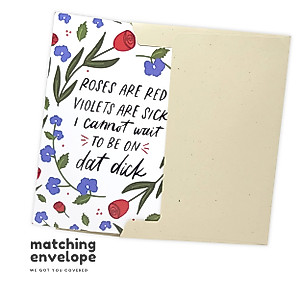 Sleazy Greetings Funny Valentine's Day Card For Boyfriend | I Cannot Wait To Be On Dat | Naughty Birthday Card For Men | Funny Anniversary Cards For Husband