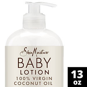 Shea Moisture Baby Essentials, 100% Virgin Coconut Oil Baby Body Wash & Shampoo, Skin Care for Newborn Baby and Kids, Pack of 2 -13 Fl Oz
