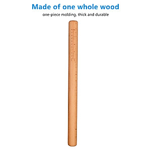 Rolling Pin - Dough Roller 17 3/5 Inch by 1-3/8 Inch, Professional Wood Rolling Pin for Baking Pizza, Clay, Pasta, Cookies, Dumpling