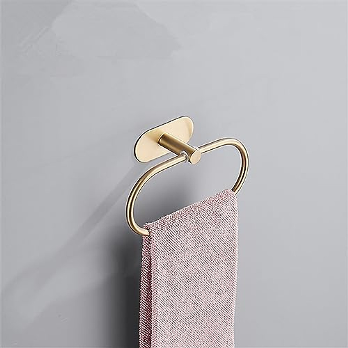 Towel Ring Towel Ring Holder Stainless Steel Wall Mounted Kitchen Bath Towel Storage Rack Home Hotel Bathroom Accessory (Color : Gold)