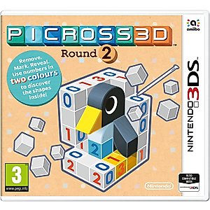 3DS Picross 3D Round 2 (Nintendo 3DS)