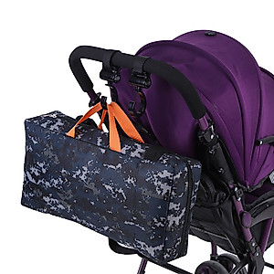 Fdit 2Pcs Stroller Hooks, ABS Plastic 360°Rotation Baby Infant Stroller Pushchair Hooks Hanger for Baby Diaper Bags Walker