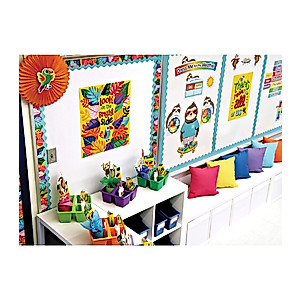 Carson Dellosa 1 World Sloth Weather Bulletin Board Set Seasons & Weather Charts,Seasonal Accents & Articles of Clothing to Dress Sloth for the Weather,Homeschool or Classroom Décor(54 pc)(Pack of 2)