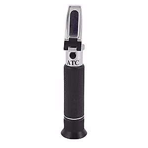 Liquor Refractometer, Alcohol Refractometer 0‑80% Range Accurate Data Calibration Screw Fast Measurement Adjustable Eyepiece for Beer Brewing
